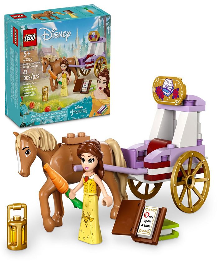 LEGO® Disney 43233 Princess Belle's Storytime Toy Horse Carriage ...