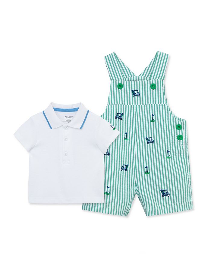 Little Me Baby Boys Shortall Set - Macy's