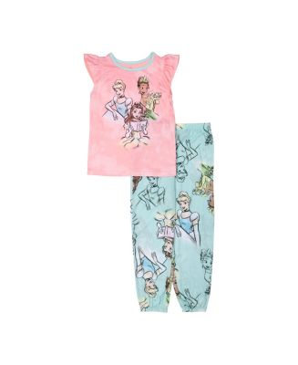 Disney Princess Little Girls Short Set Pajamas, 2-Piece - Macy's