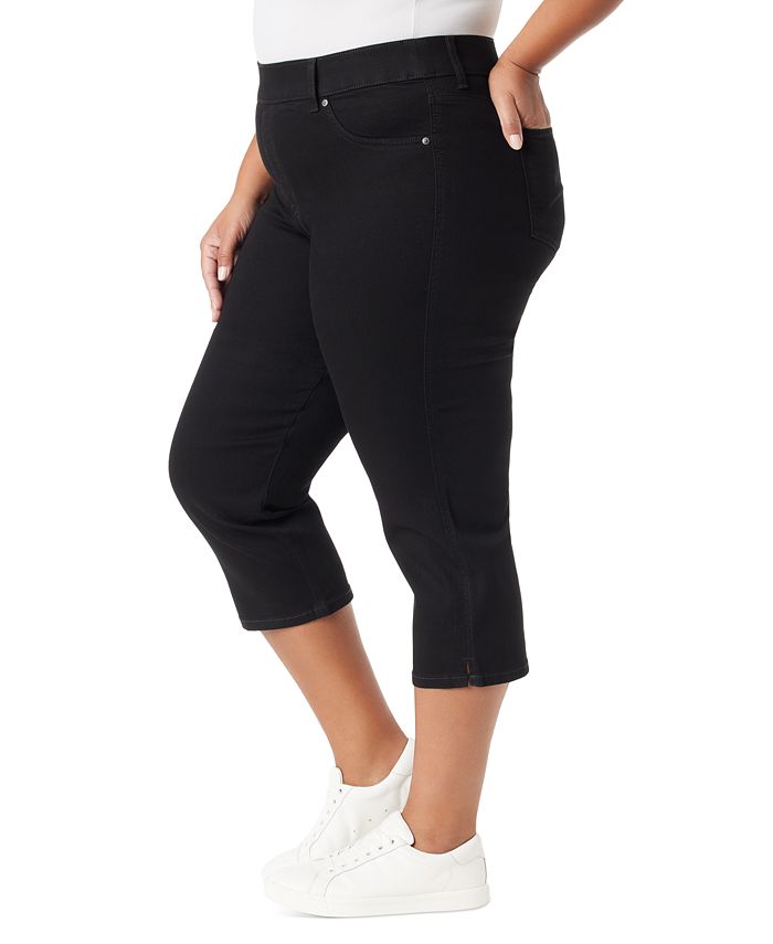 Gloria Vanderbilt Plus Size Shape-Effect High-Rise Capri Jeans - Macy's