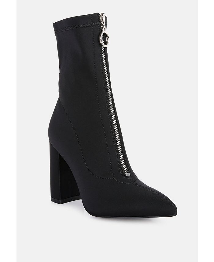 London Rag bobbettes block heeled microfiber boot - Macy's