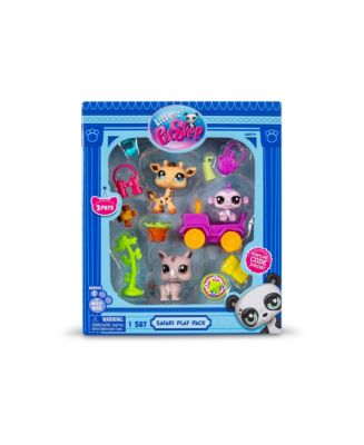 Littlest Pet Shop, Safari Play Pack - Gen 7, Pets 53, 54, 55, Authentic ...