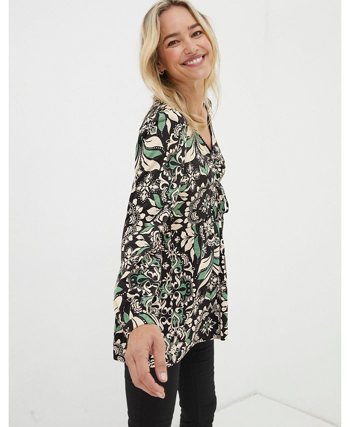 FatFace Fat Face Women's Gina Mosaic Leaf Tunic - Macy's