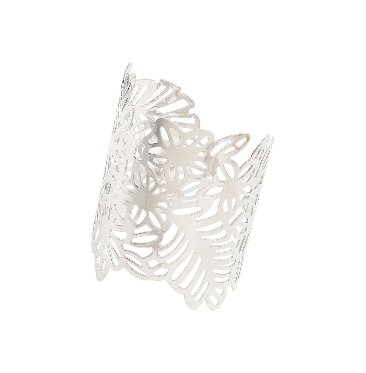 Click here for Sohi Womens Silver Floral Filigree Cuff Bracelet -... prices