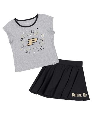 Girls Toddler Colosseum Heather Gray, Black Purdue Boilermakers Two ...