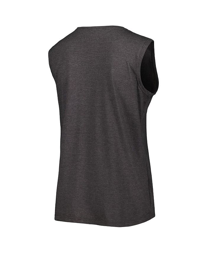 Fanatics Women's Heather Charcoal Baltimore Ravens Plus Size Tank Top ...