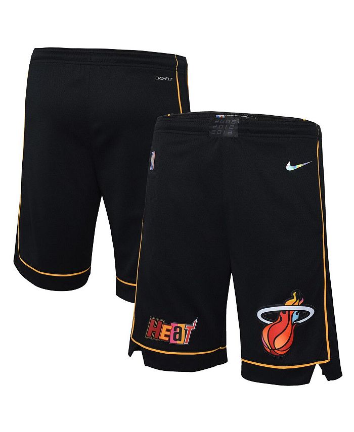 Nike Big Boys Black Miami Heat 2021/22 City Edition Courtside Swingman ...