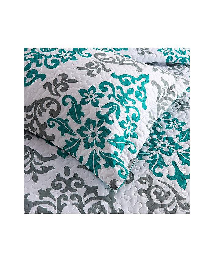 MarCielo 3 Piece Quilted Bedspread Quilt Set Lightweight Bedspread A17 ...