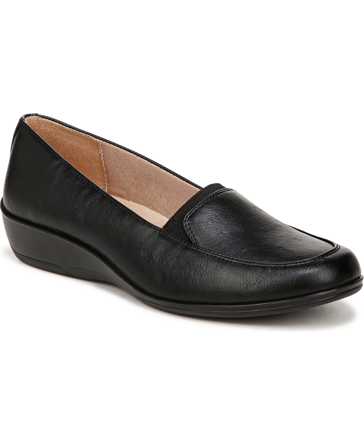 Click here for LifeStride Ida Slip Ons - Black Faux Leather prices