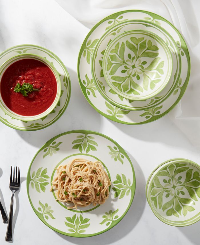 Tabletops Unlimited Bristol Green 12 Pc. Dinnerware Set, Service for 4 ...