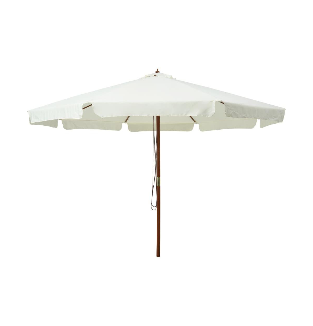 Click here for Garden Parasol with Wooden Pole 129.9 Sand White -... prices