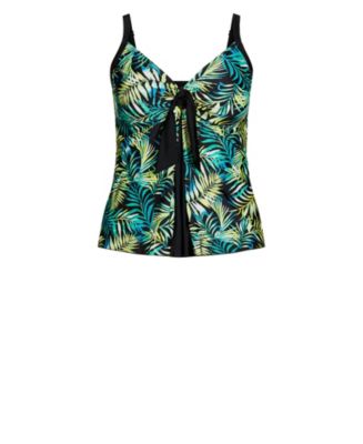 Women's Plus Size Flyaway Print Tankini Top - Macy's