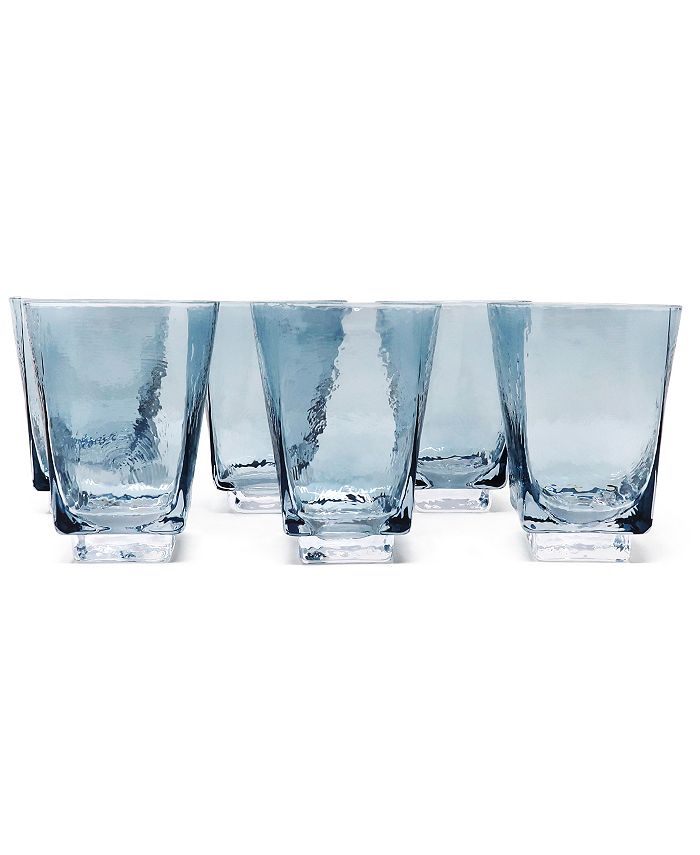 Vivience Hammered DOF Glasses, Set of 6 - Macy's