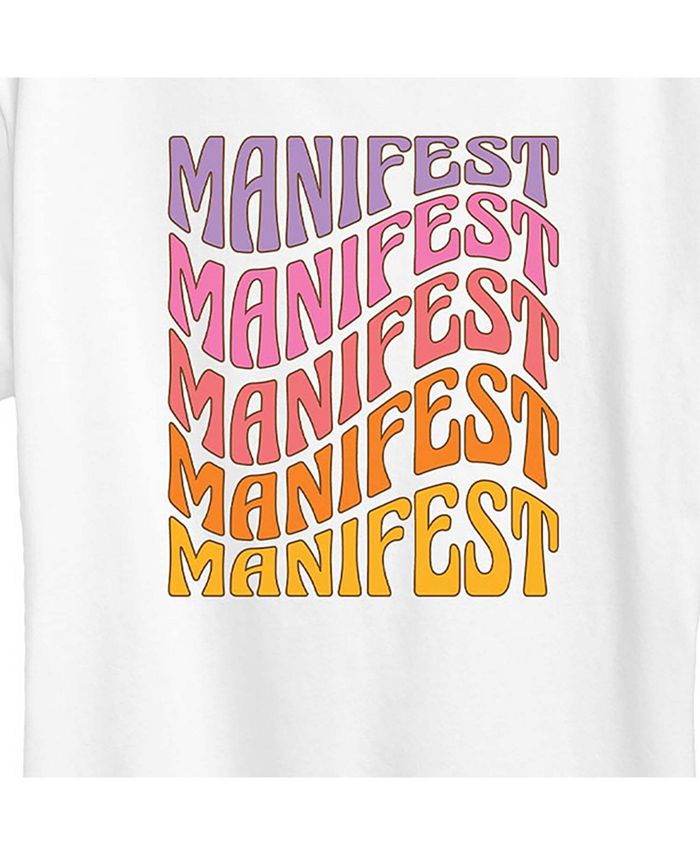 Hybrid Apparel Trendy Plus Size Manifest Graphic Short Sleeve T-shirt ...