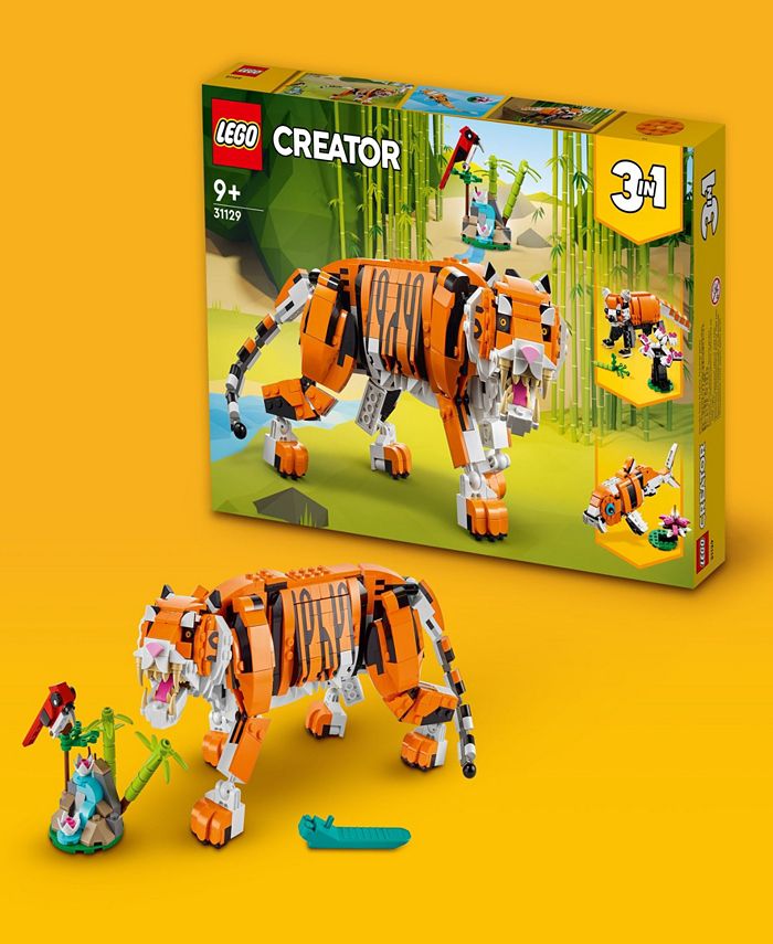 LEGO® Creator 31129 3-in-1 Majestic Tiger Toy Building Set - Macy's