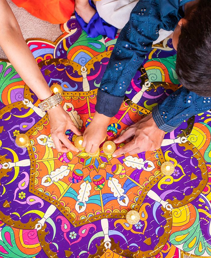 Kulture Khazana Family Rangoli Diwali Holi Floor Puzzle, 150 Pieces ...