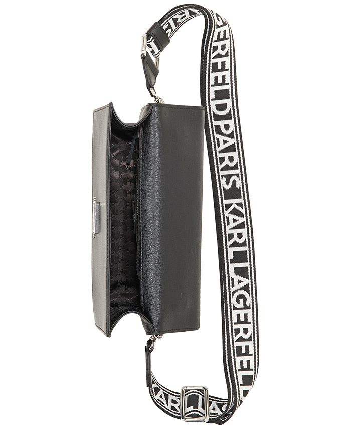 KARL LAGERFELD PARIS Simone Small Leather Crossbody - Macy's