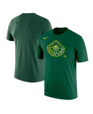 Men's and Women's Nike Green Seattle Storm Split Logo Performance T ...