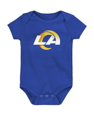 Baby Boys and Girls Royal Los Angeles Rams Team Logo Bodysuit - Macy's