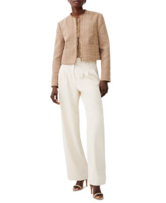 French Connection Women's Effie Boucle Open Front Jacket - Macy's