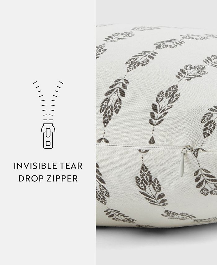 ienjoy Home Leaves Line Patterns Decorative Pillow, 20" x 20" - Macy's