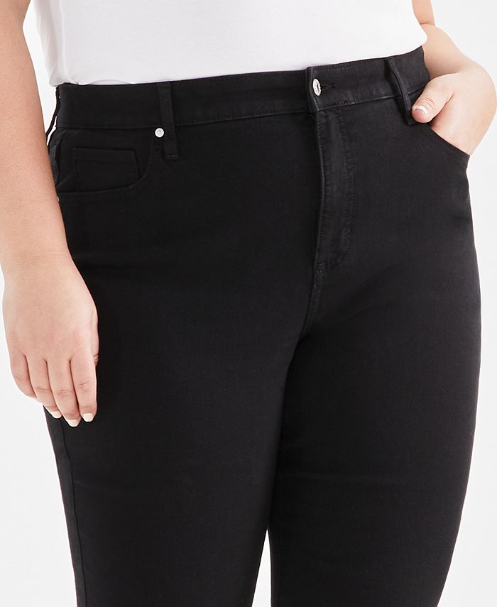 Style & Co Plus Size High-Rise Cuff Capri Jeans, Created for Macy's ...