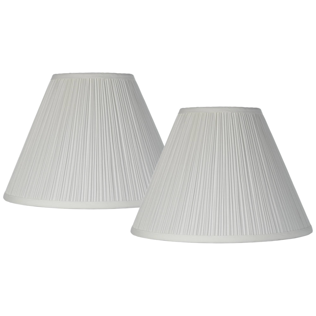 Click here for Springcrest Set of 2 White Pleated Medium Empire L... prices