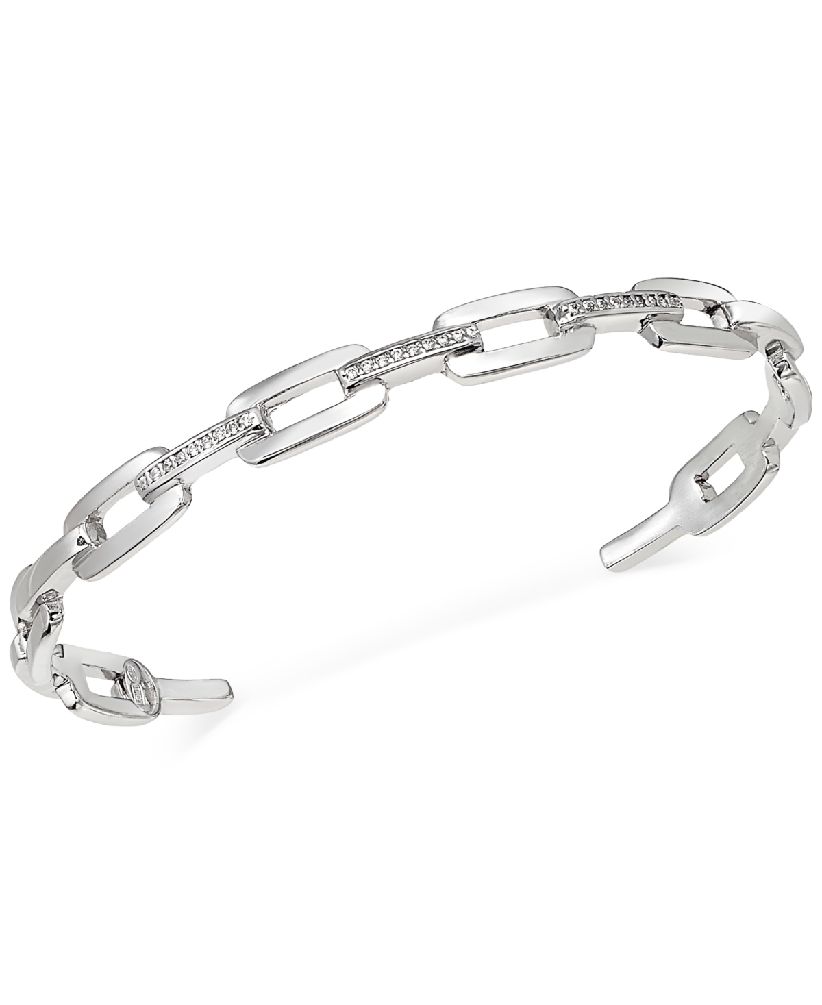 Click here for Diamond Link Cuff Bangle Bracelet (1/6 ct. t.w.) i... prices