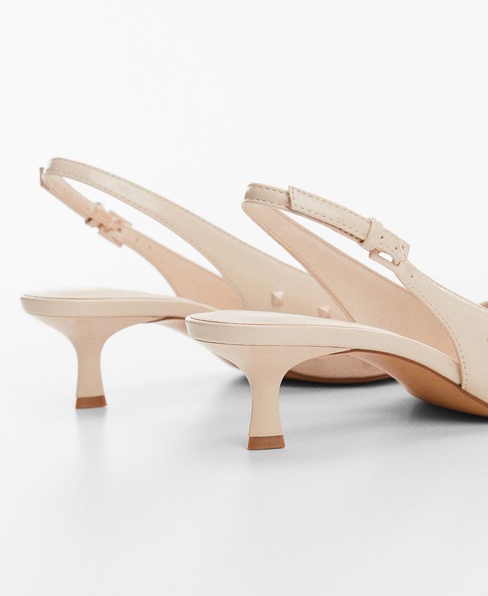 MANGO Women's Studded Slingback Shoes - Macy's