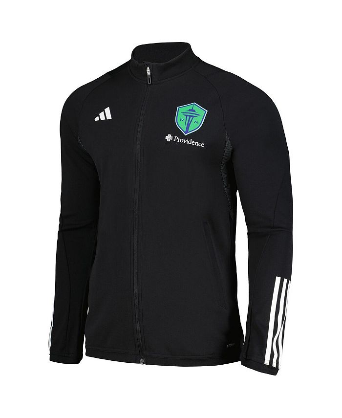 adidas Men's Black Seattle Sounders FC 2024 On-Field AEROREADY Full-Zip ...