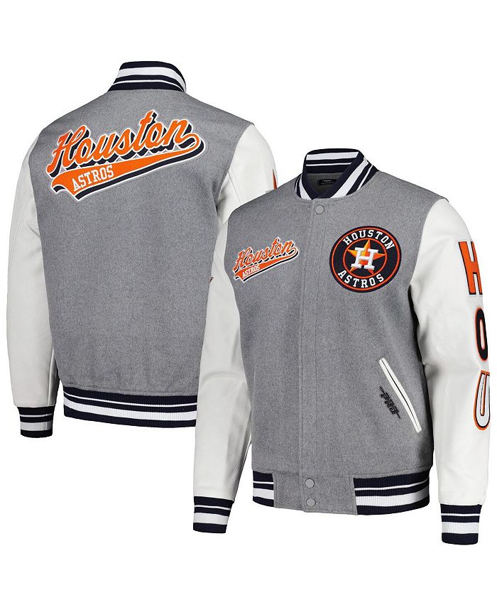 Pro Standard Men's Heather Gray Houston Astros Script Tail Wool Full ...