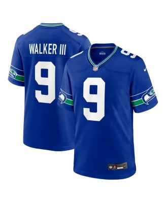 Men's Nike Kenneth Walker III Royal Seattle Seahawks Throwback Player ...
