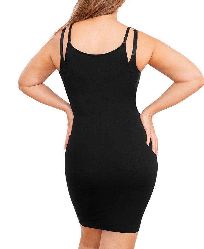 Shapermint Essentials Women's Open Bust Shaper Slip Dress 73007 - Macy's