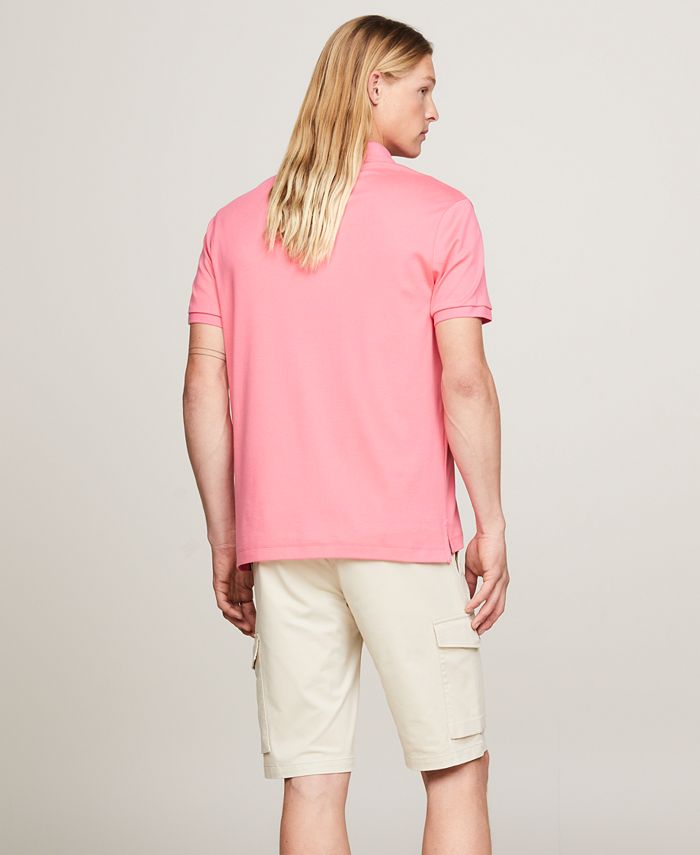 Tommy Hilfiger Men's Short Sleeve Interlock Monogram Polo Shirt - Macy's