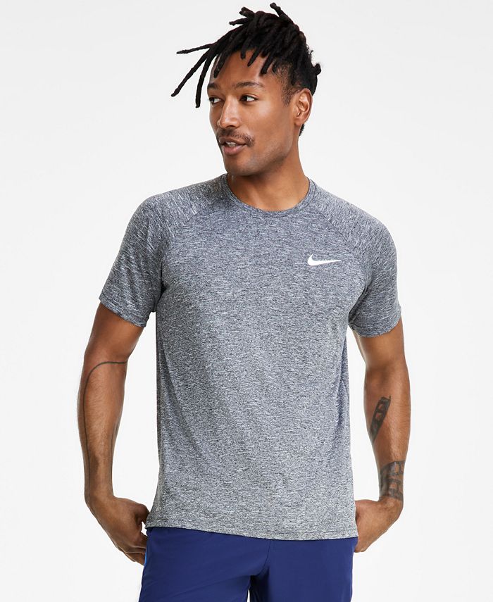 Nike Men's Hydroguard Dri-FIT Stretch UPF 40+ Heather Rash Guard ...