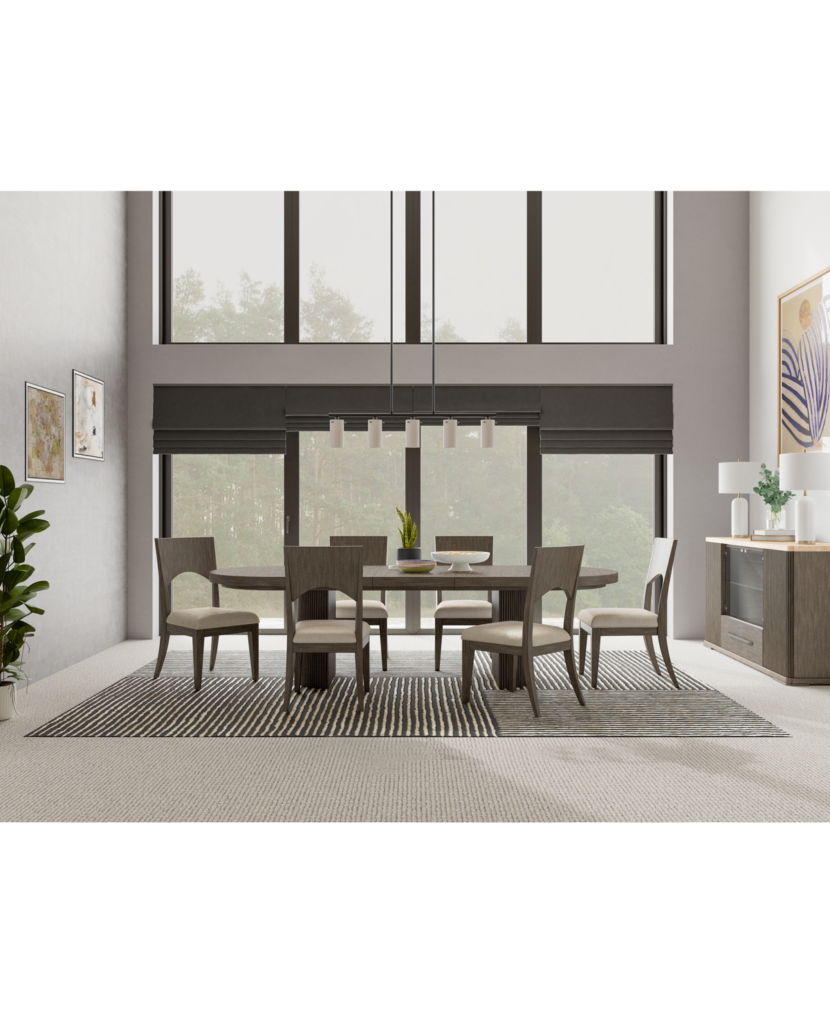 Click here for Frandlyn 7pc Dining Set (Table + 6 Side Chairs) -... prices