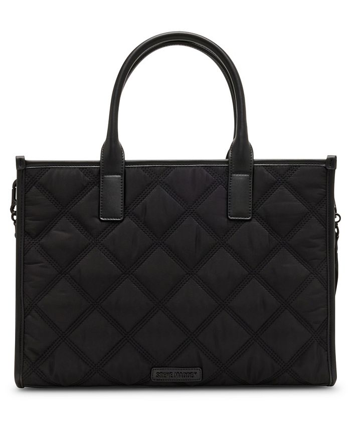 Steve Madden Tyler Nylon Quilted Book Tote - Macy's