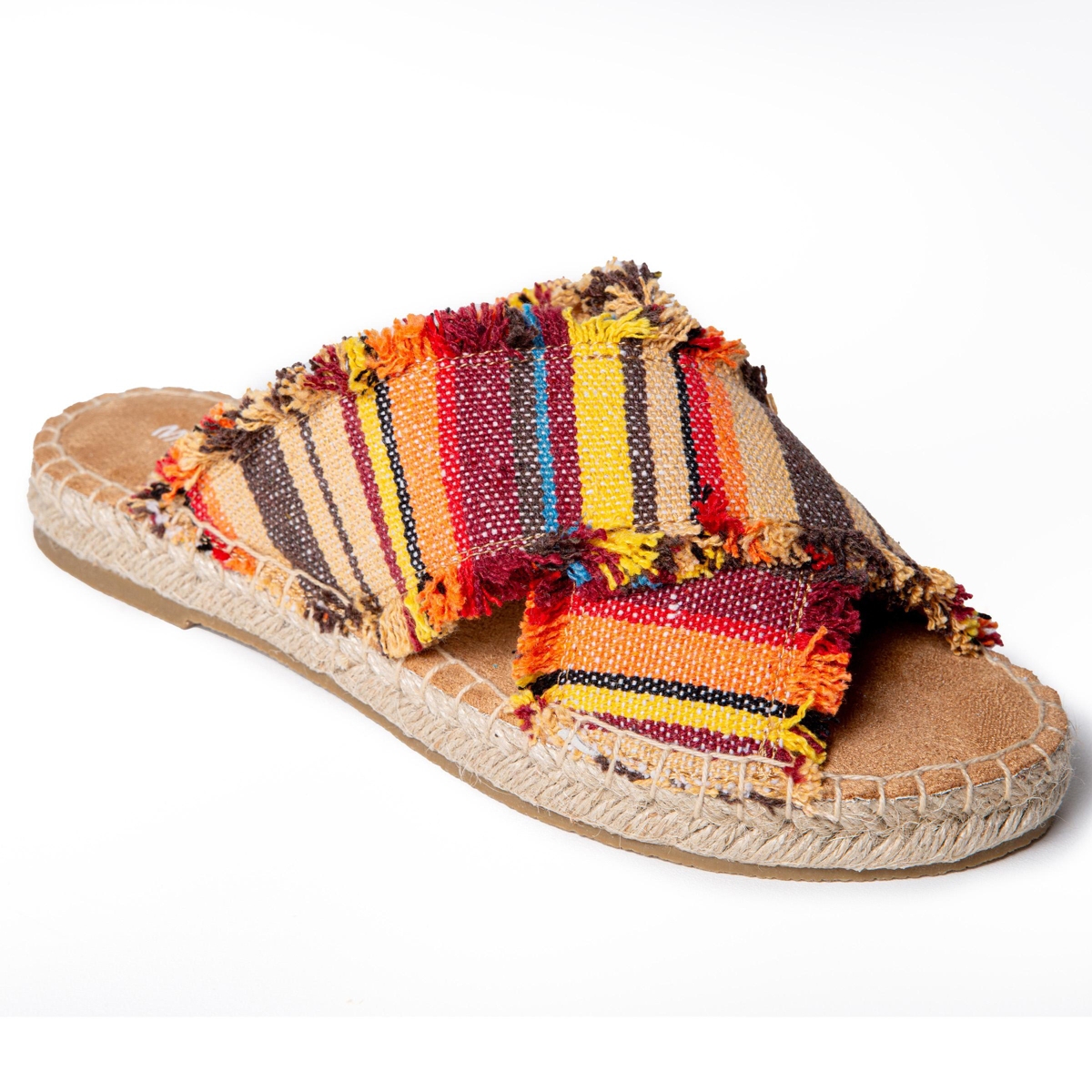 Click here for Minnetonka Womens Pepper Crossband Sandals - Open... prices