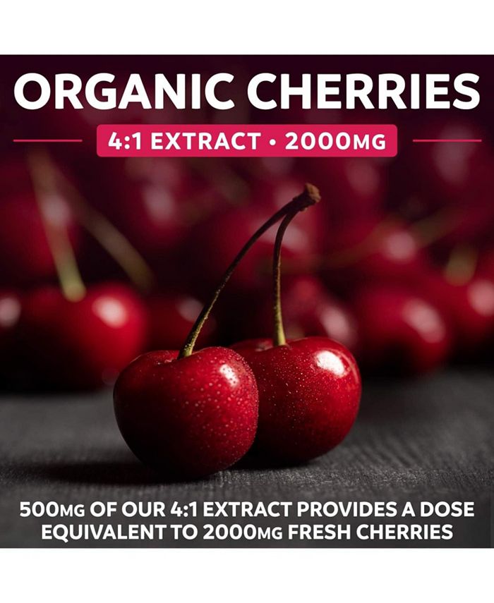 Pure Co. Tart Cherry Capsules - 4:1 Extract Equals 2000mg of Fresh Tart ...