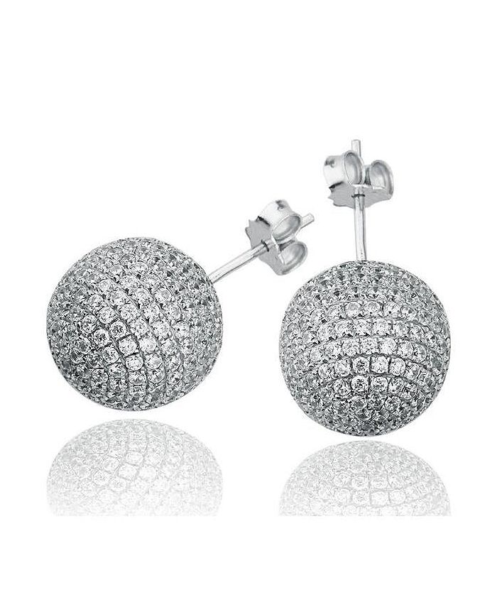 Suzy Levian New York Suzy Levian Sterling Silver Cubic Zirconia Pave ...