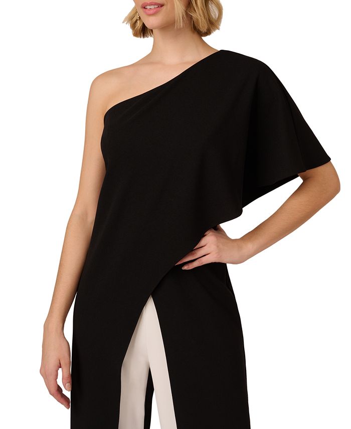 Adrianna Papell Women's Colorblocked Overlay Jumpsuit - Macy's