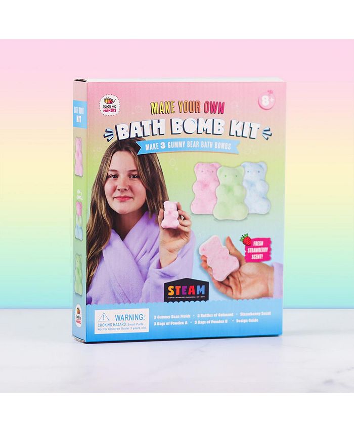 Doodle Hog Make Your Own Gummy Bear Bath Bomb Kit, DIY Science ...