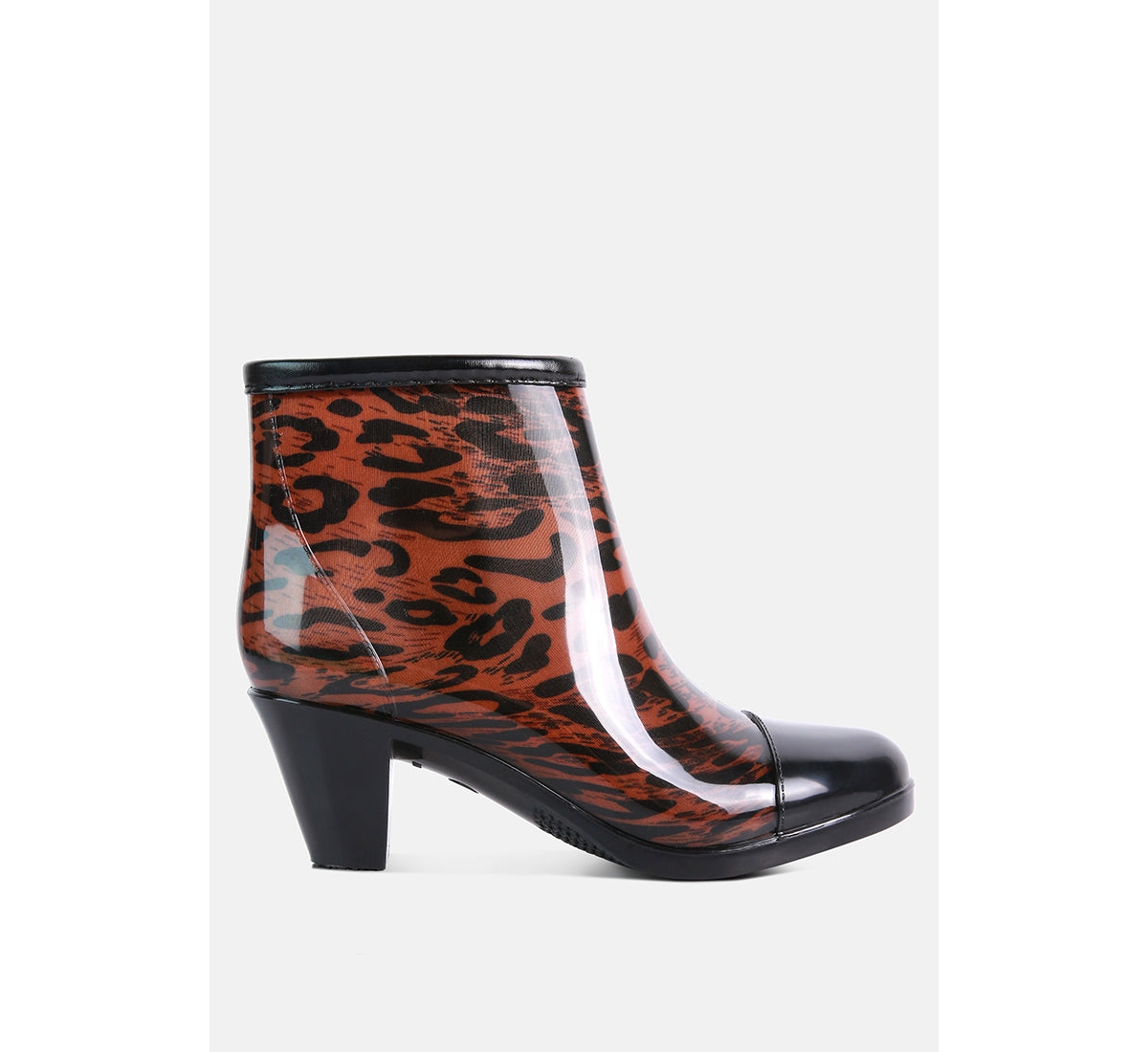 Click here for Mizzle Smart Block Heel Rainboots - Brown prices