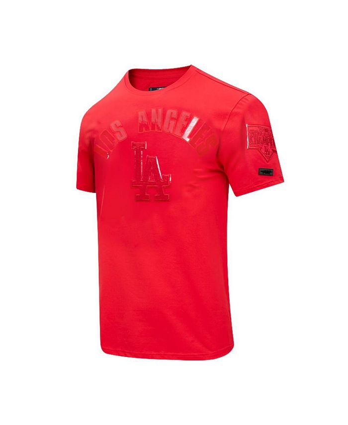 Pro Standard Men's Los Angeles Dodgers Classic Triple Red T-shirt - Macy's