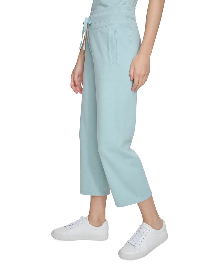 Calvin Klein Women's Cropped Drawstring-Waist Pants - Macy's