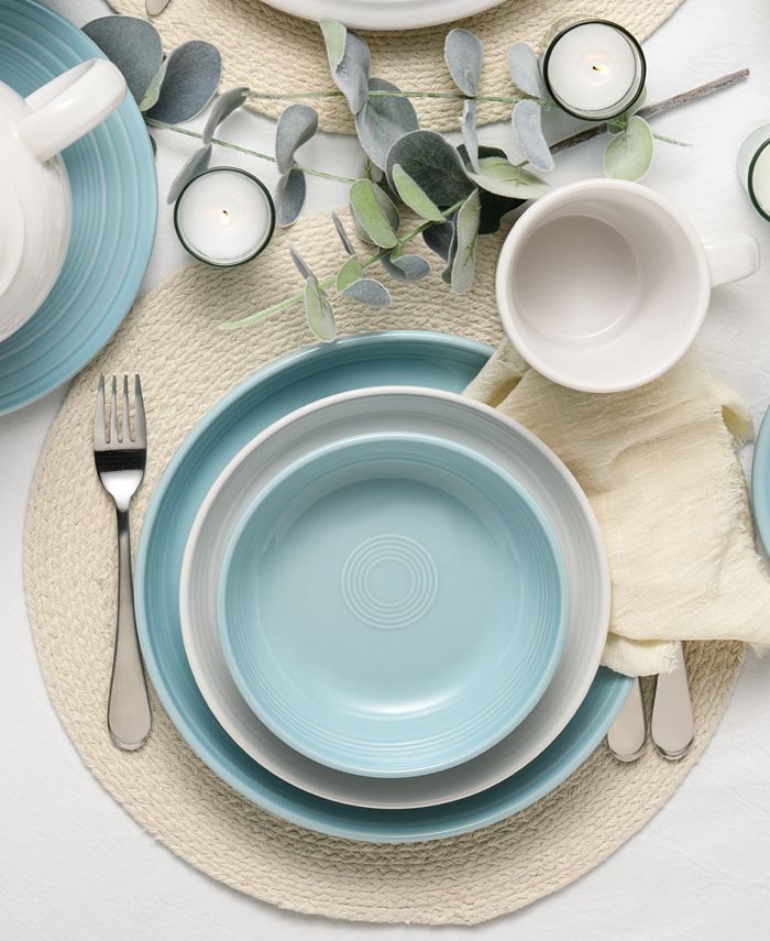 Fiesta Sky Luncheon/Salad Bowl Plate - Macy's