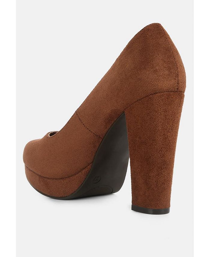 London Rag delia suede block heel Sandals - Macy's