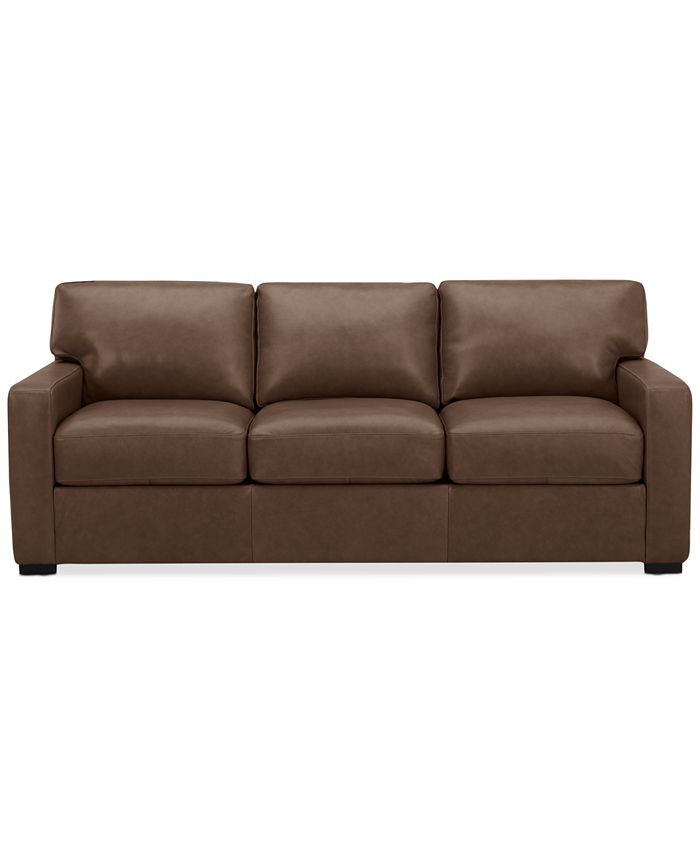 Furniture Radley 86" Leather Sofa, Created for Macy's - Macy's