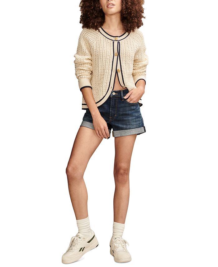 Lucky Brand Women's Ava Mid Rise Denim Shorts - Macy's