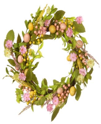 National Tree Company 22" Decorated Easter Wreath - Macy's